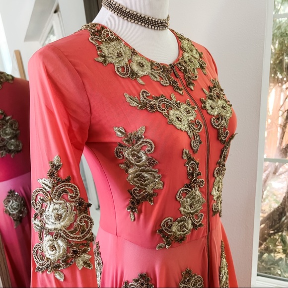 Dresses | Indian Pakistani Heavy Anarkali Dress | Poshmark